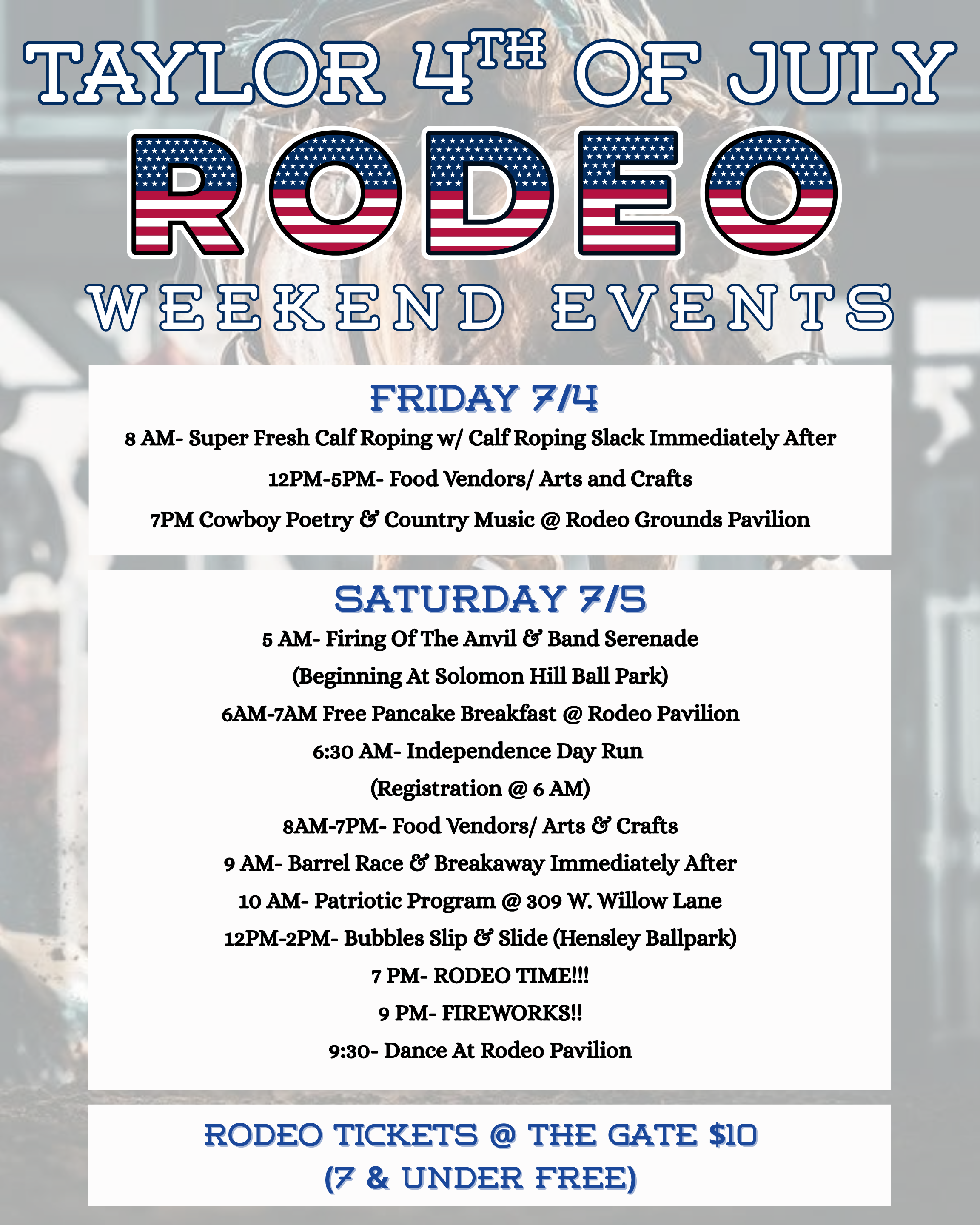 2025 Rodeo Poster | TAYLOR ARIZONA MUSEUM